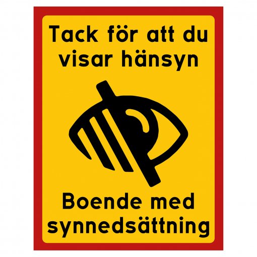 Boende med synnedsättning gubbe med käpp