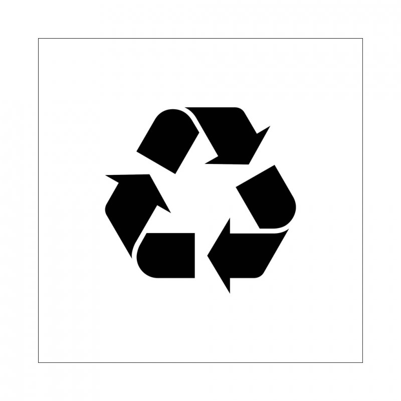 Återvinning, symbol - Happyprint.se