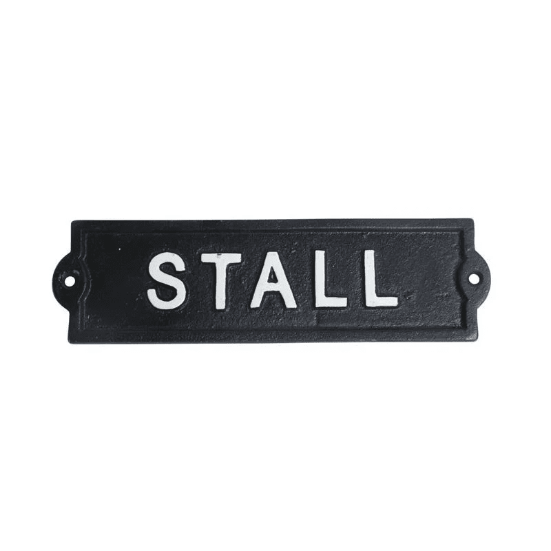 Skylt Stall i järn - Happyprint.se