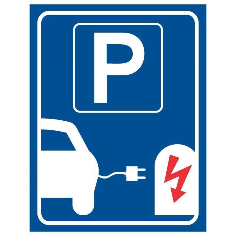 Laddplats t24 "P elbilar" - Happyprint.se